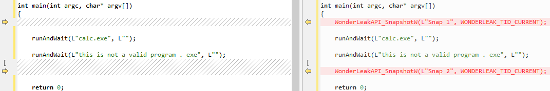 WonderLeak Help: Profiling - Example Walk Through