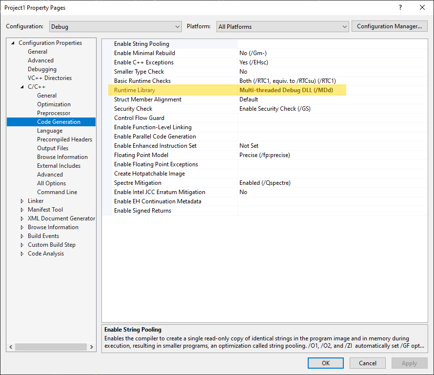 WonderLeak Help: Profiling - Configure Microsoft Visual Studio
